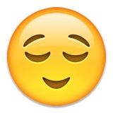 Relieved Face Emoji 😀😂👌 ️😍